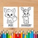 80+ Cute Animal Coloring Pages for Kids With Names | Adorable Printable ...