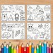 Alphabet Coloring Pages for Kids | Fun A-Z Letters With Objects to ...