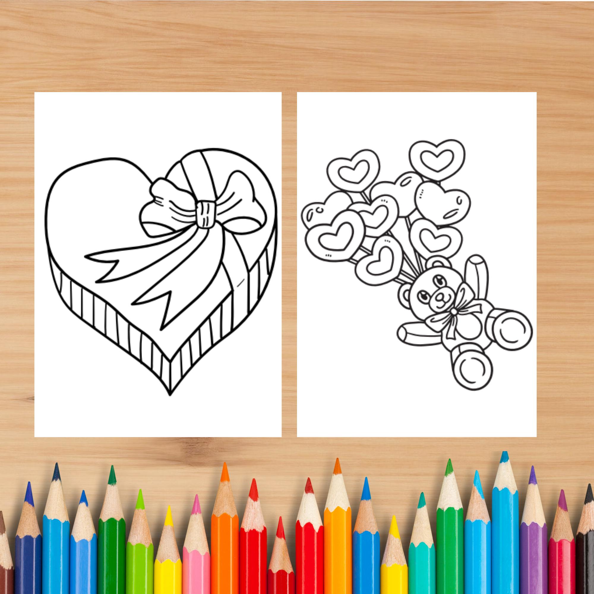 Valentine's Day Coloring Pages for Kids | Fun Printable Hearts, Cupids ...