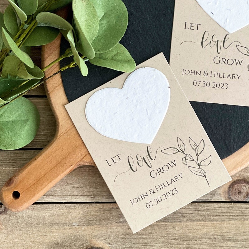Let Love Grow Wedding Favor - Etsy