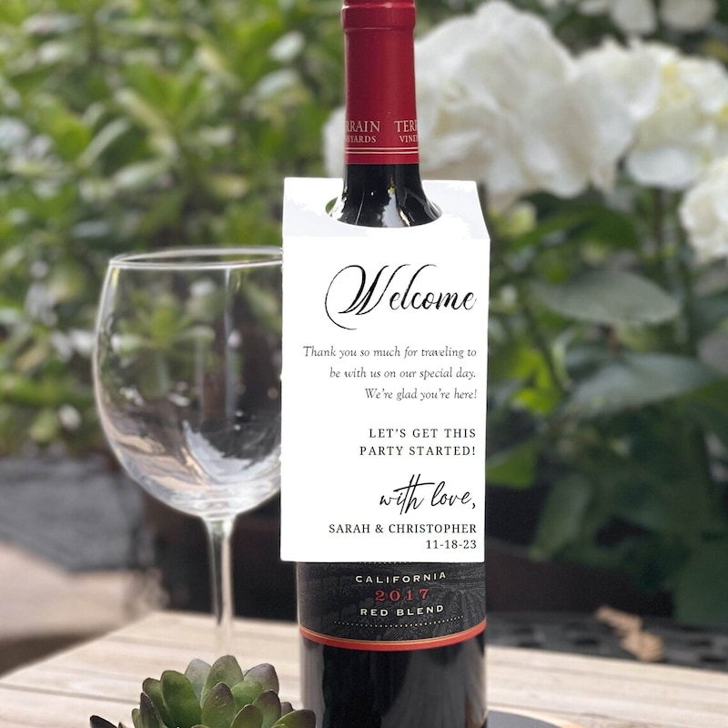 Wine Bottle Tags - Etsy