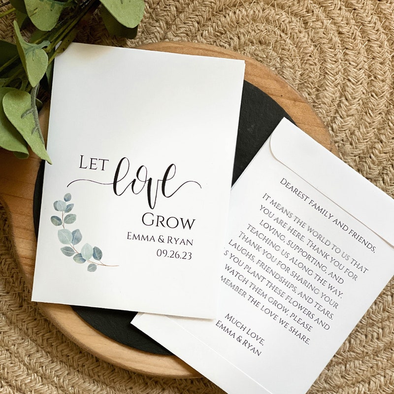 Wedding Seed Packets - Etsy