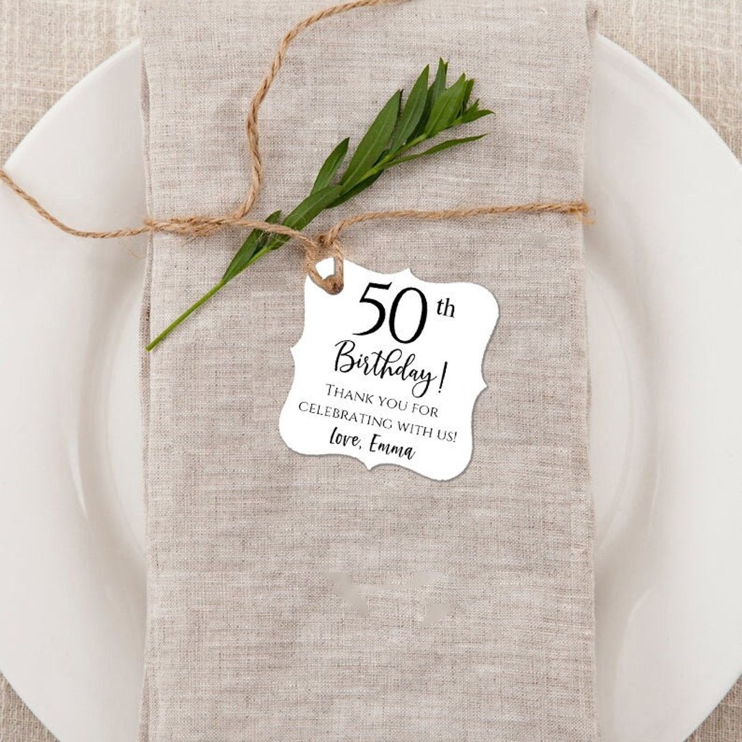 Birthday Tags, Wedding Tags, Personalized Tags, Happy Birthday Tag ...