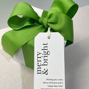 Christmas Tags, Merry and Bright, Merry Christmas, Tag, Holiday Gift ...