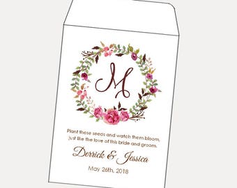 DIY Custom Seed Packets Custom Envelope Kraft Personalized | Etsy