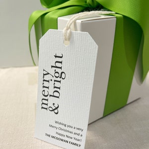 Christmas Tags, Merry and Bright, Merry Christmas, Tag, Holiday Gift ...