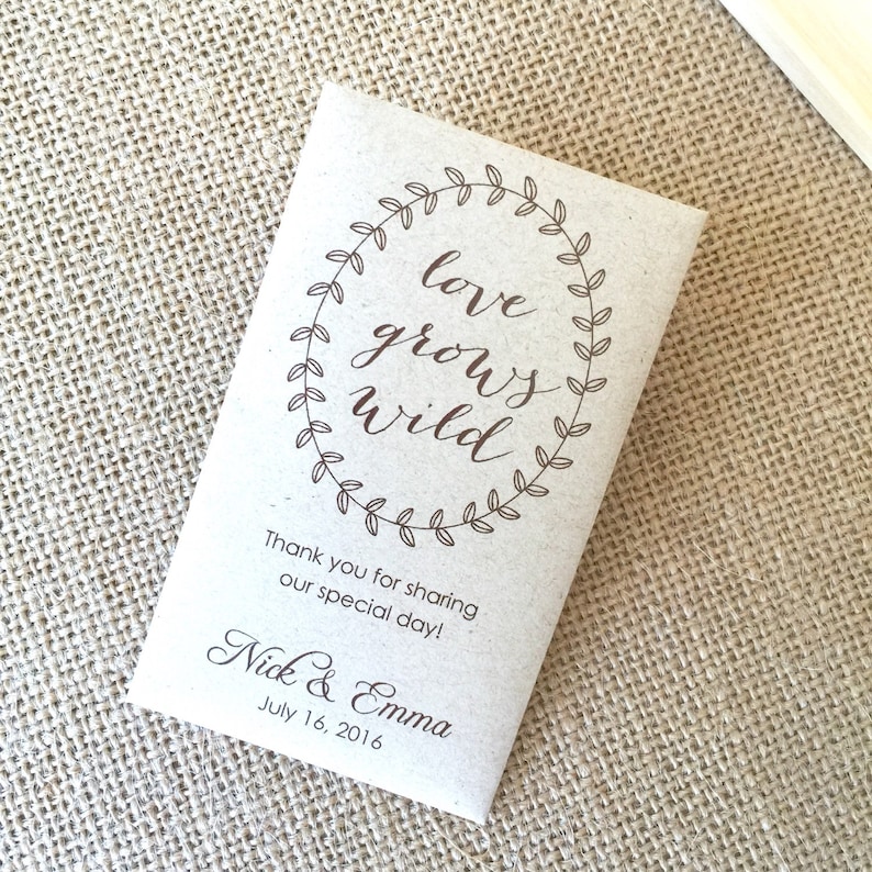 DIY Custom Seed Packets, Custom Envelope, Kraft, Personalized Envelopes ...