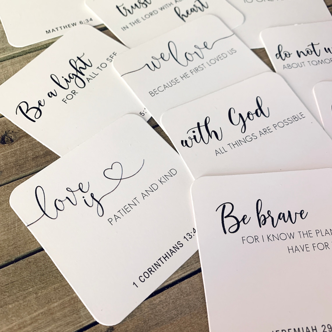 Scripture Cards Journaling Cards Bible Journaling | Etsy