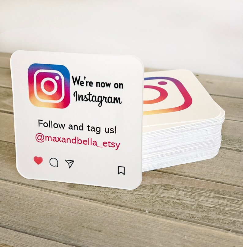 Instagram Social Media Card Mini Biglietti da visita - Etsy Italia