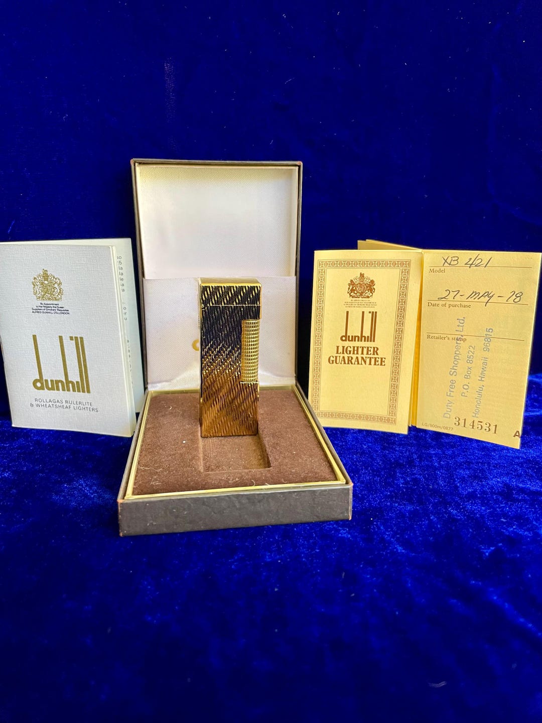Vintage Dunhill Lighter Rollagas Super Mint Condition Works 1 Year ...