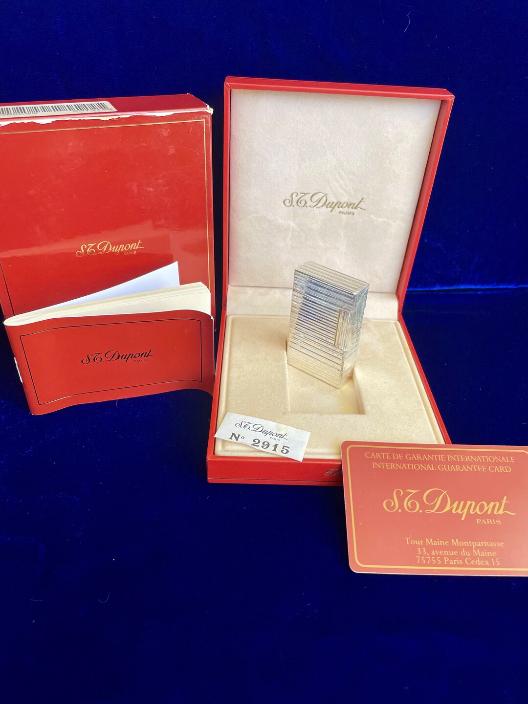Rare Vintage ST Dupont Lighter Silver Sealed Old Stock Full Set - Etsy