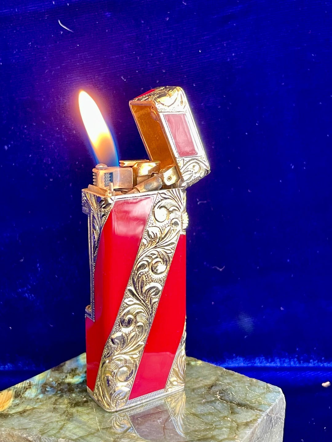 Vintage Roy King Rollagas Dunhill Lighter Mint Condition Works 1 Year ...