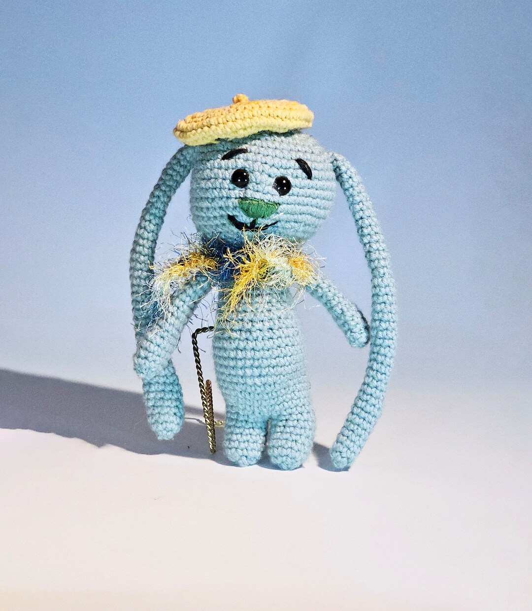 Amelie: Long Eared Bunny With a French Accent Crochet Stuffed Rabbit ...