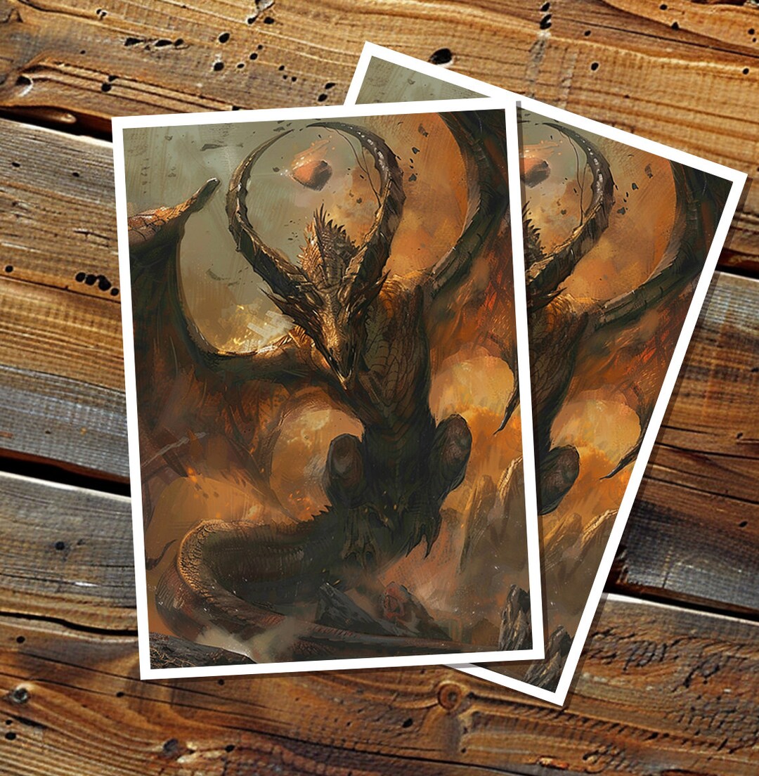 Nicol Bolas Comic Book Style Sleeves Art, Custom Digital Print Sleeves ...