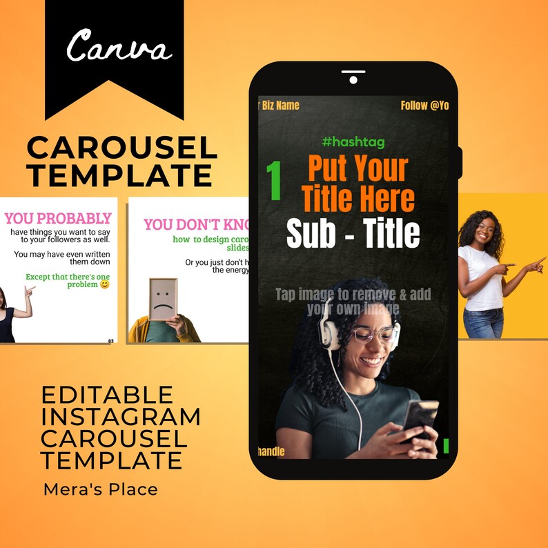 Instagram Carousel Template Coach Carousel Template Social Media ...