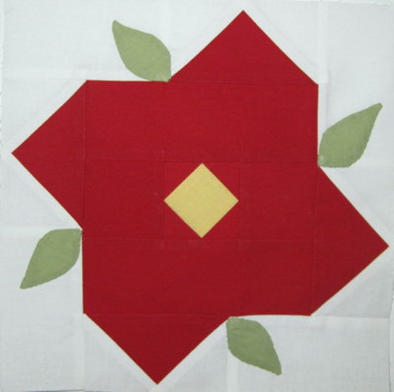Baby Roses Quilt Block Pattern - Etsy