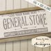 General Store SVG You Personalize It with Your Name | Etsy