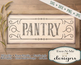 Pantry SVG Pantry Sign Svg Pantry Cut File Rustic Pantry - Etsy
