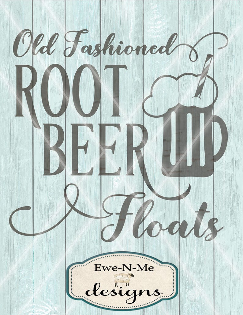 Root Beer Float SVG Kitchen Svg Old Fashioned Root Beer | Etsy
