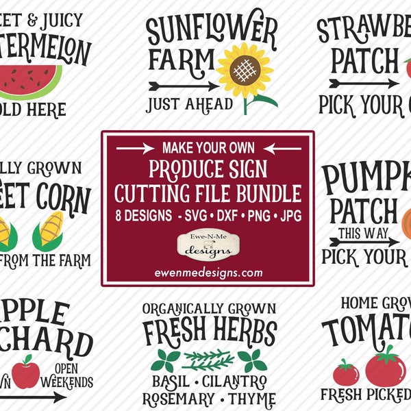 Produce Signs - Etsy