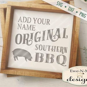 Southern BBQ Svg - Cookout Svg - Pig BBQ Svg - Commercial Use SVG - Svg ...