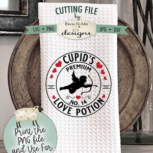 Cupids Love Potion SVG - Valentine Sign SVG - Cupids Love Potion PNG ...