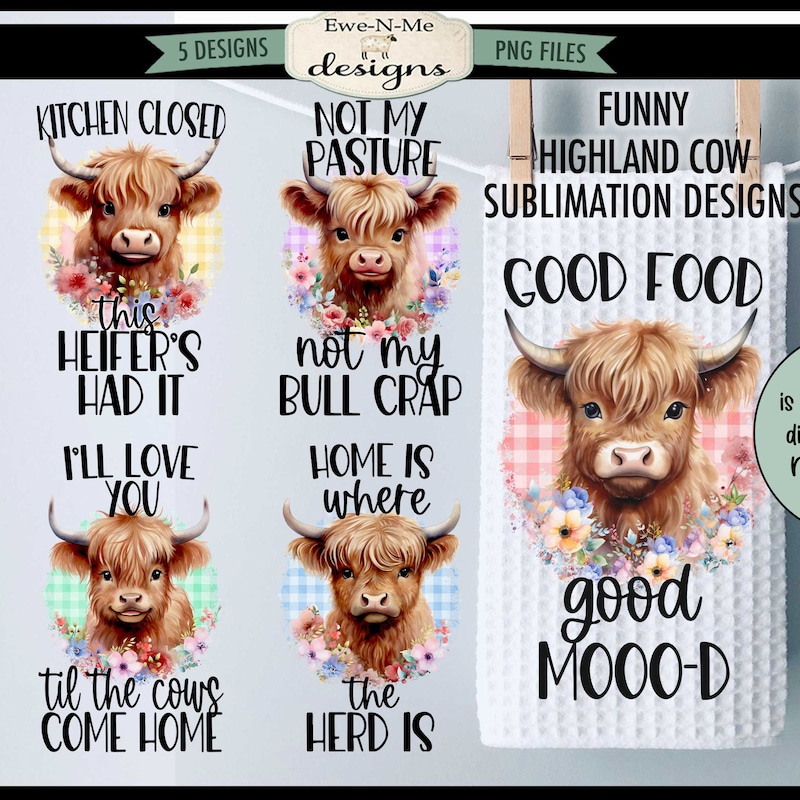 Highland Cow Kitchen Sets - Etsy