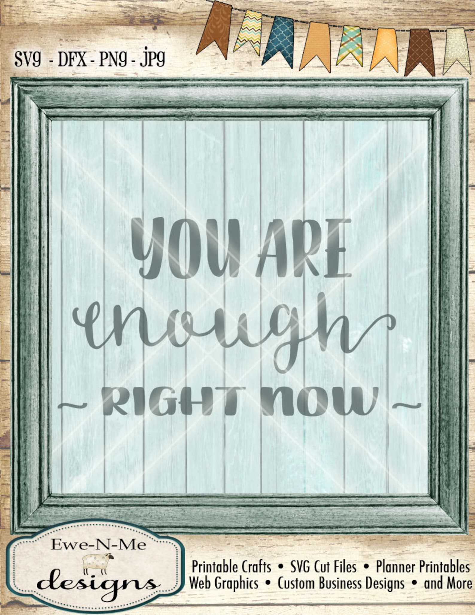 You Are Enough Right Now SVG Motivational SVG You Are - Etsy