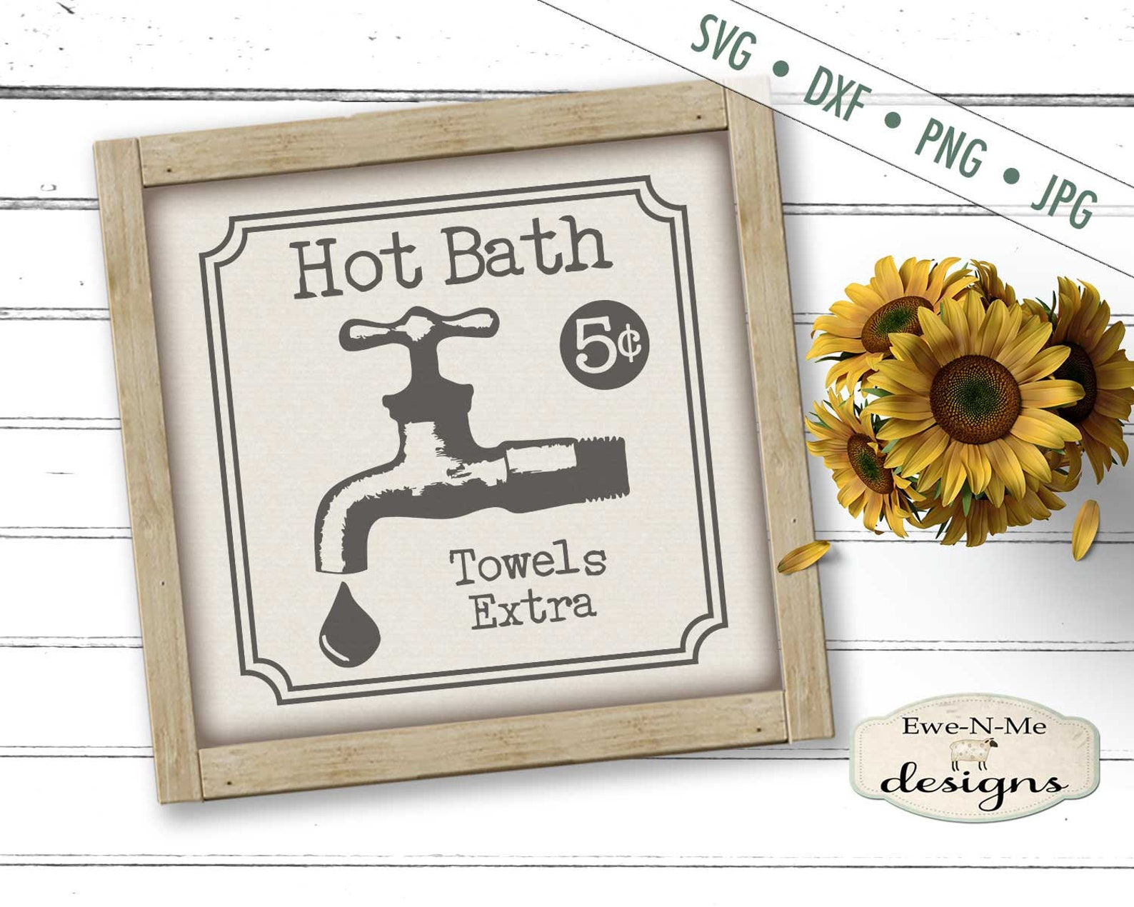 Hot Bath SVG Bathroom Svg Faucet SVG Bath SVG - Etsy