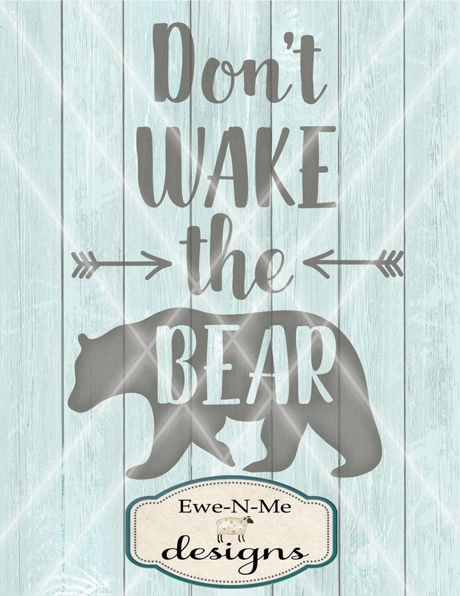 Don't Wake the Bear SVG Bear SVG Bear and Arrows SVG | Etsy