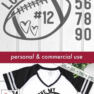 Football Mom SVG Love My Svg Football Player Svg Football Svg Love ...