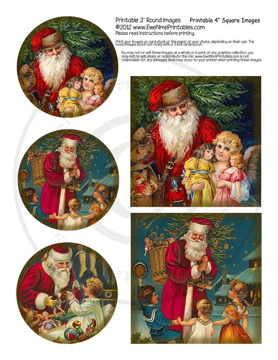 Items similar to Instant Download - Printable Collage Sheet - Victorian ...