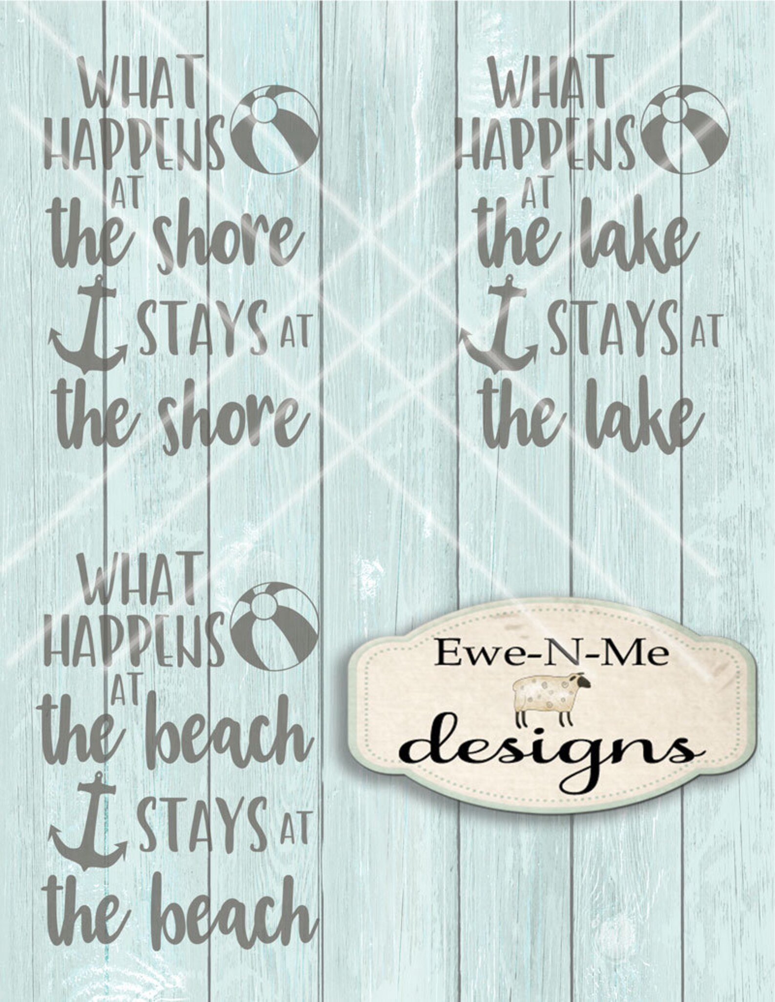 Beach SVG Lake SVG Shore SVG Stays at the Lake Beach Shore Svg Summer ...