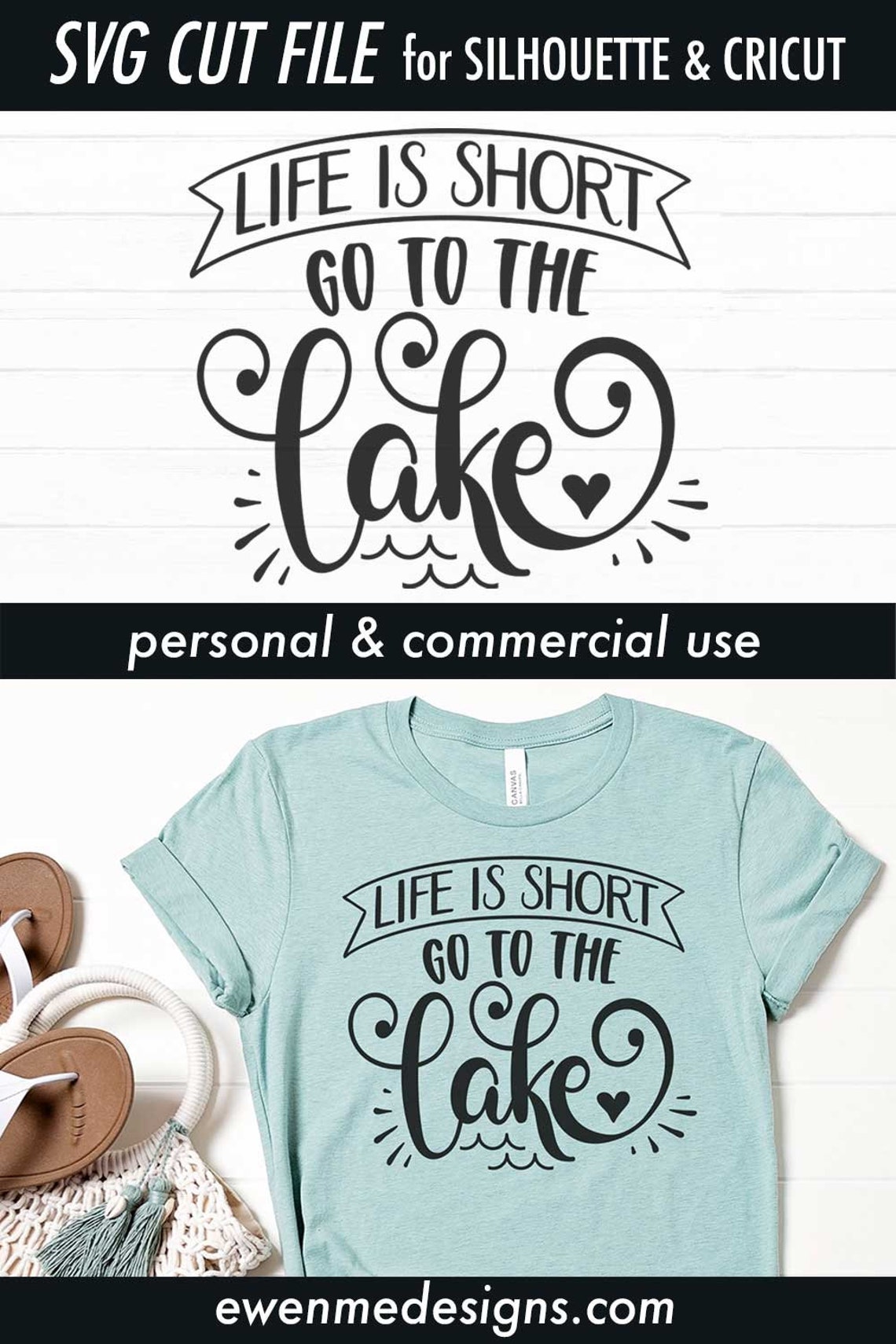 Life is Short Go to the Lake SVG Lake Svg Summer SVG - Etsy