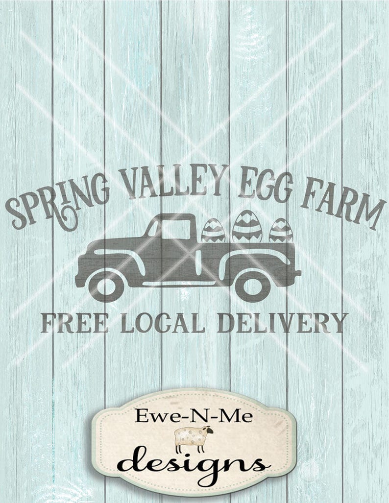 Easter SVG Egg Truck SVG Spring Valley Svg Easter Egg - Etsy