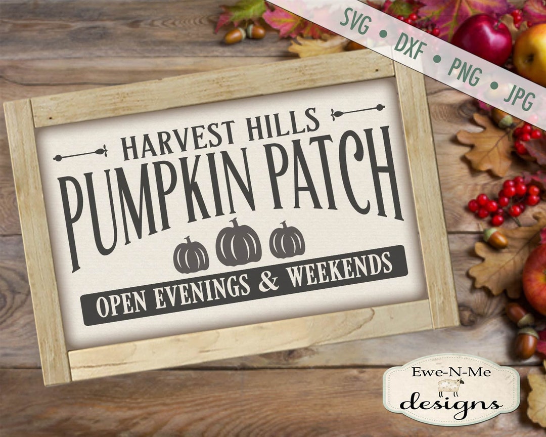 Pumpkin Patch SVG - Fall Svg - Pumpkin Svg - Autumn Svg - Harvest SVG ...
