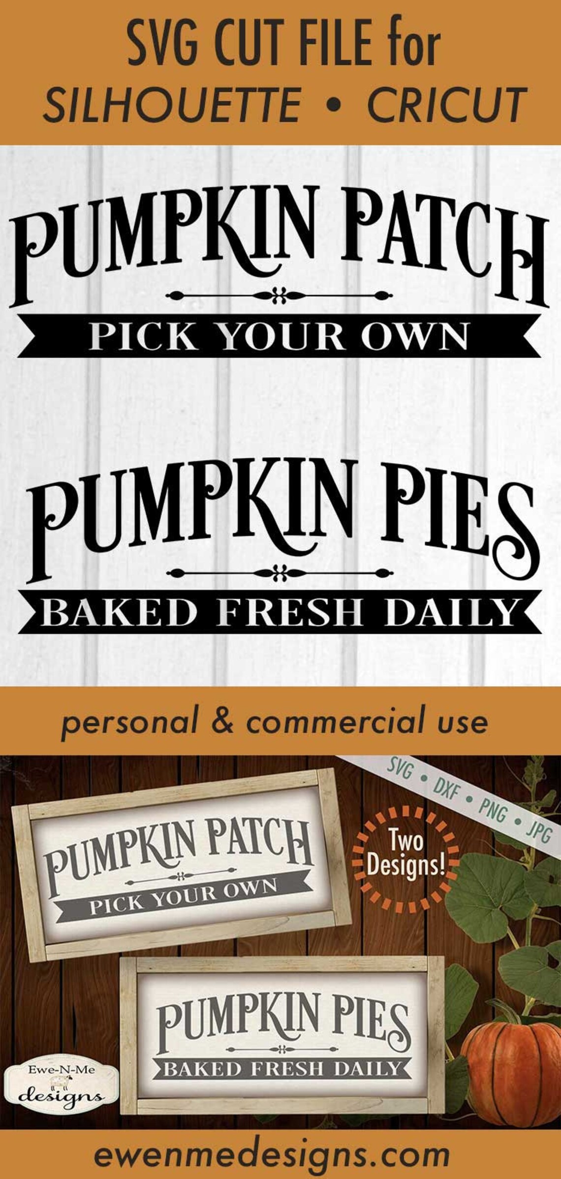 Pumpkin Svg - Pumpkin Patch Sign Svg - Pumpkin Pie Sign Svg - Autumn ...