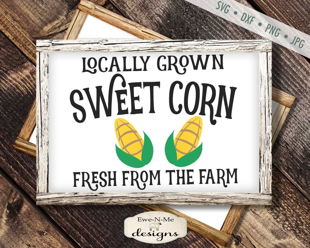 Sweet Corn SVG - Poduce SVG - Summer SVG - Commercial Use Svg, Png, Jpg ...