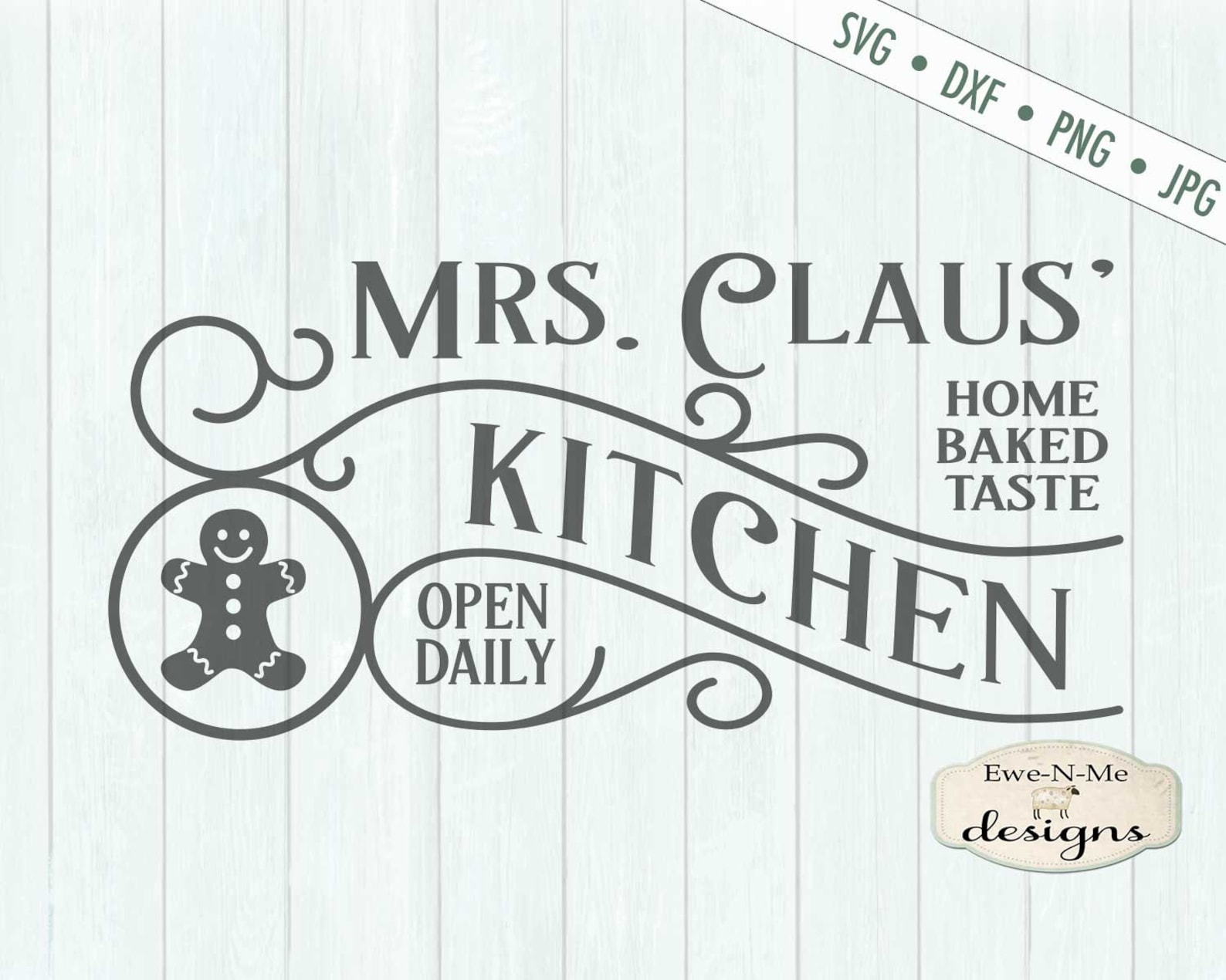Mrs Claus SVG Mrs Claus Kitchen Svg Christmas Svg - Etsy