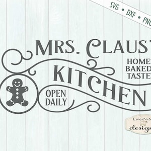 Mrs Claus SVG - Mrs Claus Kitchen Svg - Christmas Svg - Christmas ...
