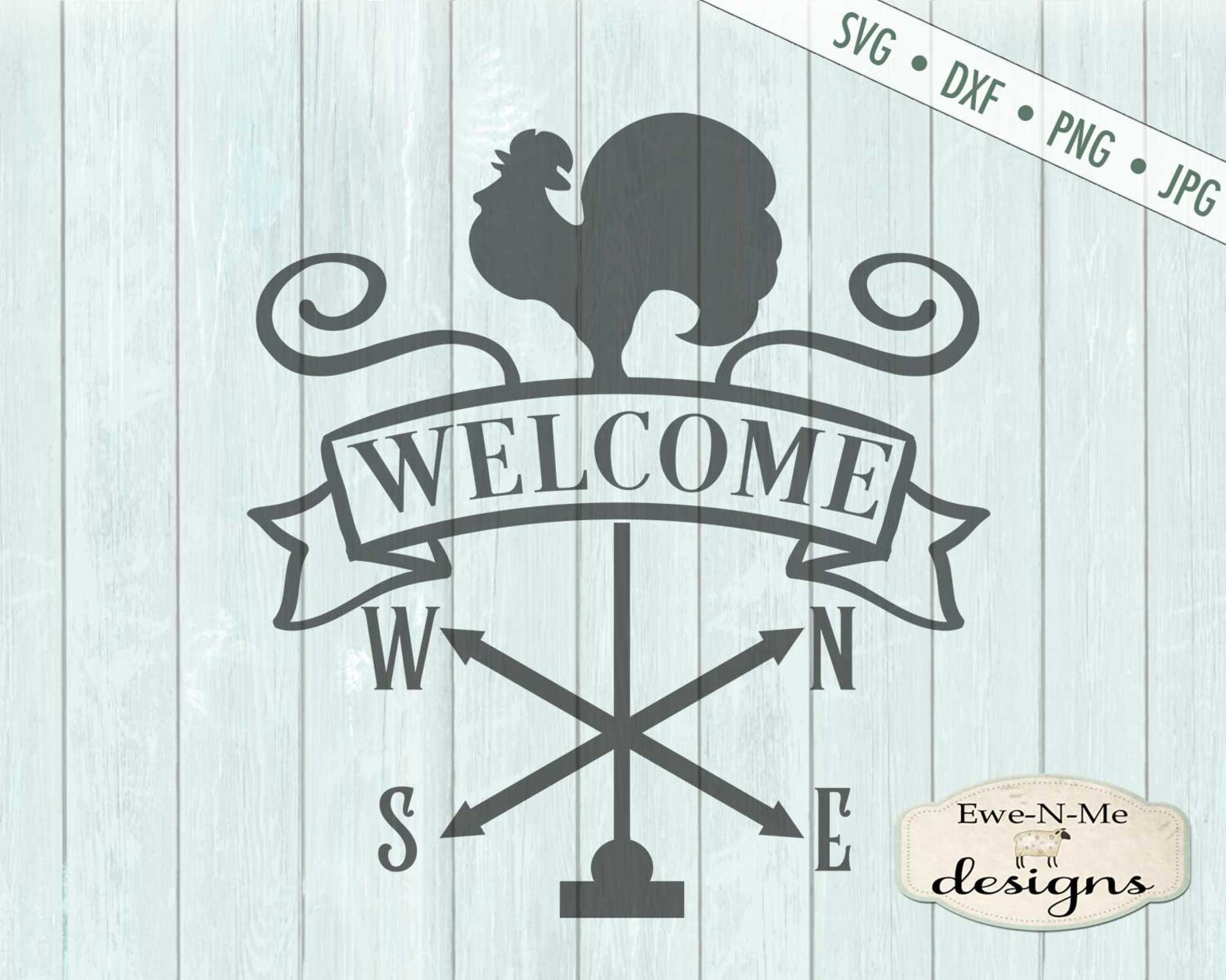 Weathervane SVG - Rooster Svg - Farmhouse Svg - Welcome Svg - Farm SVG ...