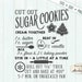 Cut Out Cookie Recipe SVG - Sugar Cookie Recipe Svg - Christmas Svg ...