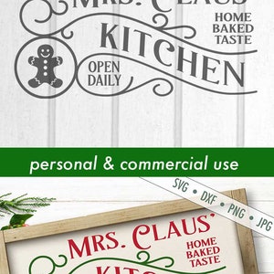 Mrs Claus SVG - Mrs Claus Kitchen Svg - Christmas Svg - Christmas ...