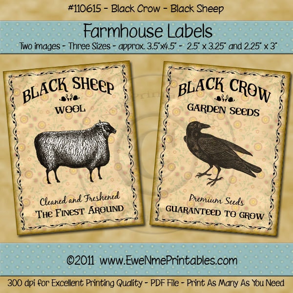 Primitive Label - Etsy