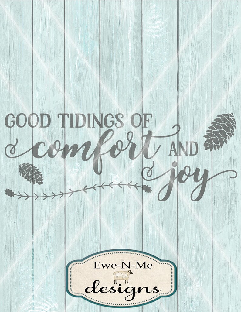 Christmas SVG Comfort and Joy Svg Good Tidings of Comfort - Etsy