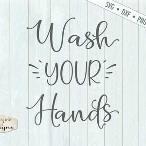Wash Your Hands SVG - Bathroom Svg - Towel SVG - Wash SVG - Etsy