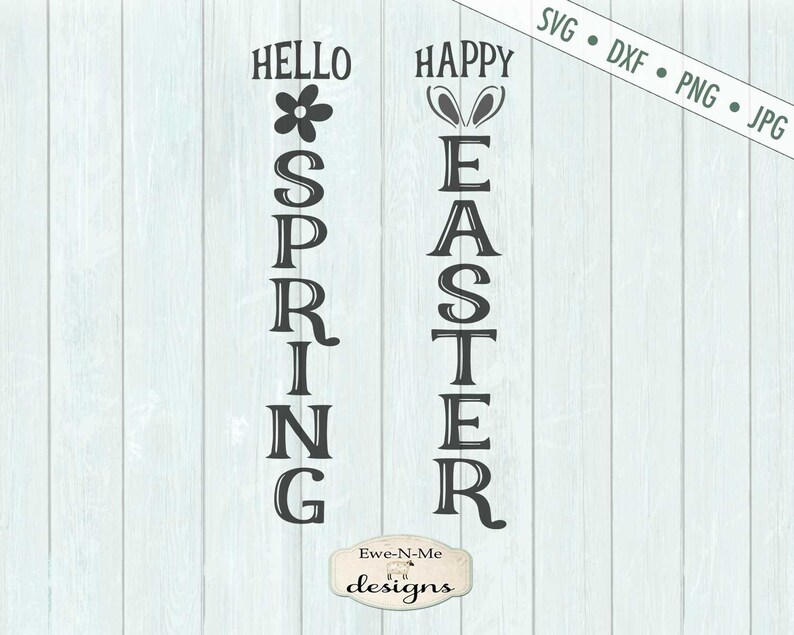 Spring Svg - Easter Svg - Porch Sign Svg - Hello Spring Svg - Happy ...