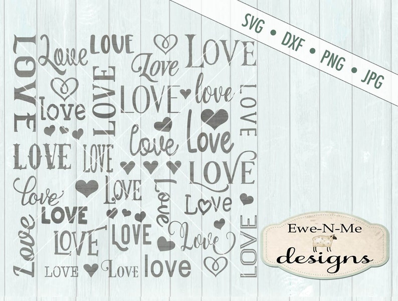 Valentine SVG Love Svg Lots of Love Svg Love Different | Etsy