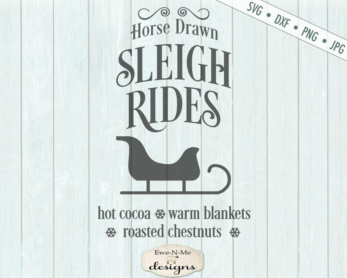 Christmas SVG Sleigh Ride Svg Winter Svg Sleigh Ride - Etsy