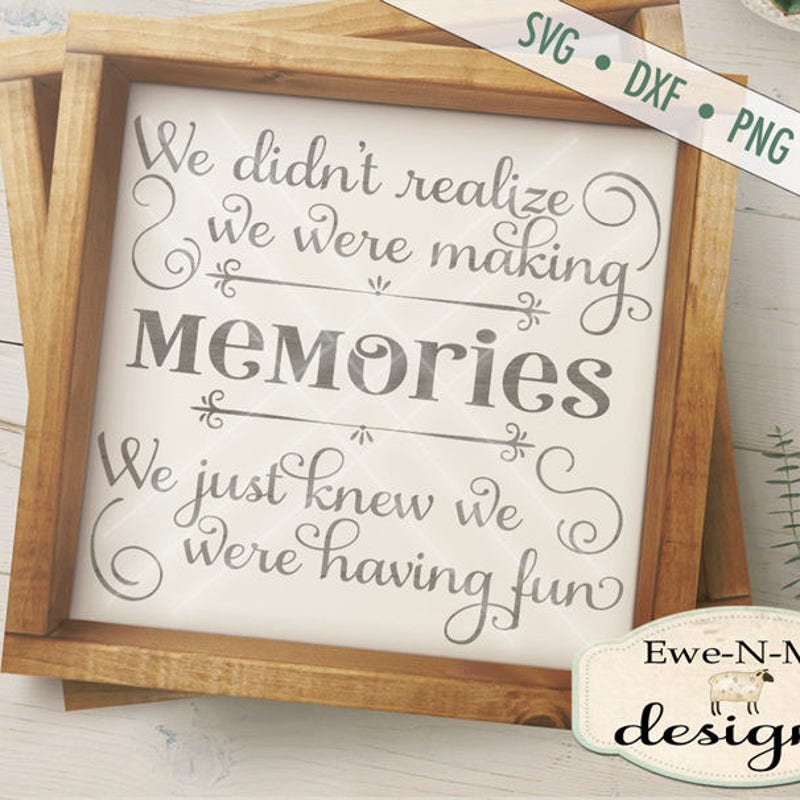 Making Memories Svg - Etsy